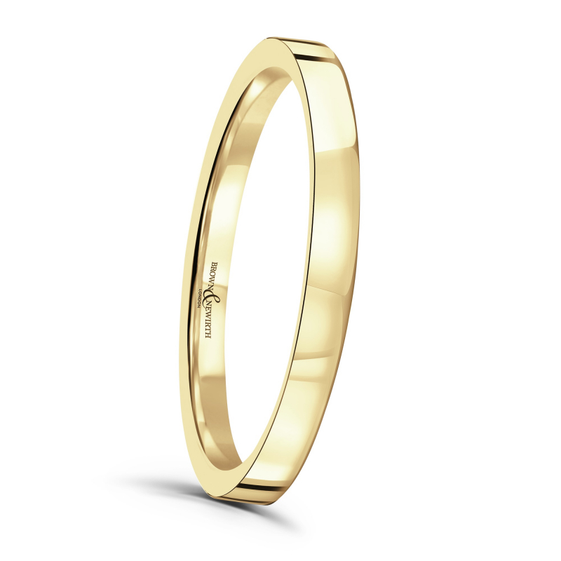 2mm Flat Top Court Wedding Ring | Smooch