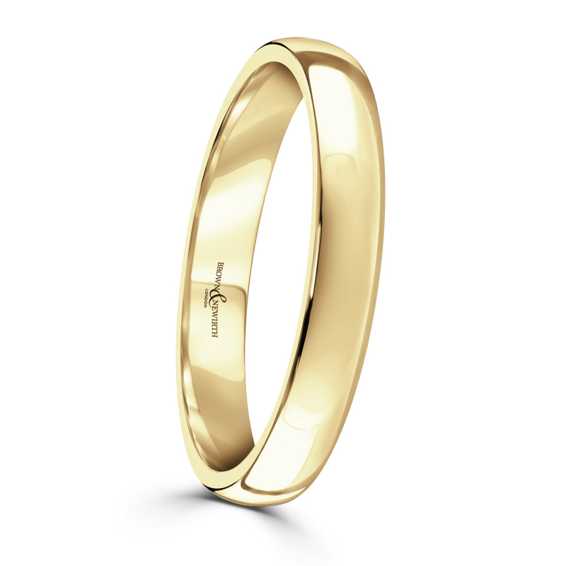 3mm Court Shape Wedding Ring | Smooch