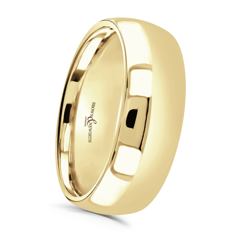 8mm Court Shape Wedding Ring | Smooch