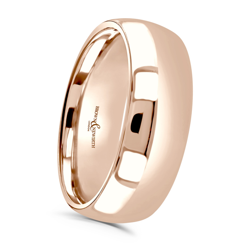 8mm Court Shape Wedding Ring | Smooch