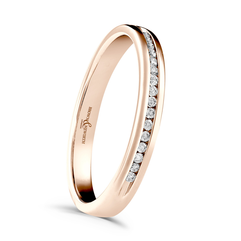 Channel Set Ladies Diamond Wedding Ring | Smooch