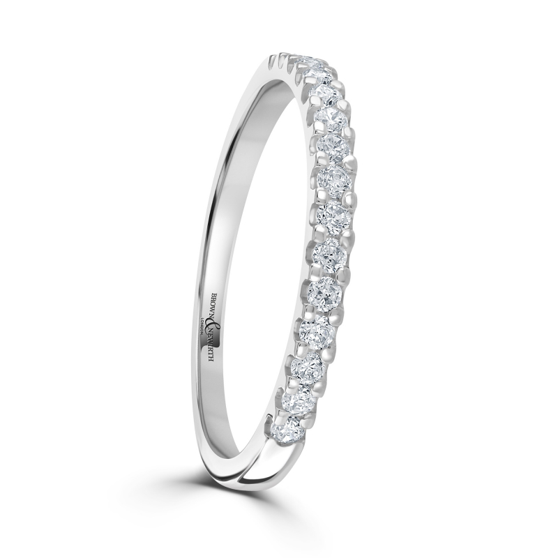 Diamond Claw Set Wedding Ring | Smooch